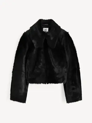 BY MALENE BIRGER Rowani Shearling Jacket - Black