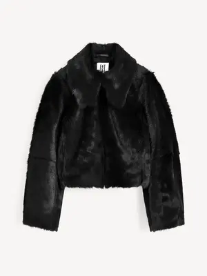 BY MALENE BIRGER Rowani Shearling Jacket - Black