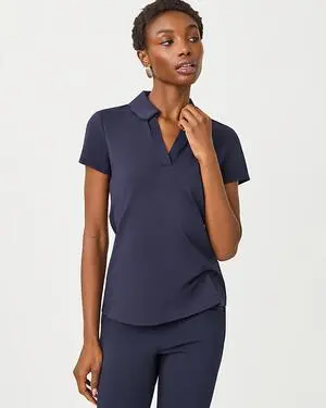 Lilly Pulitzer® Upf 50+ Luxletic Frida Scallop Polo - True Navy
