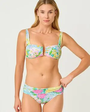 Lilly Pulitzer® Lagoon Sarong Hipster Bikini Bottom - Multi Lilly Garden