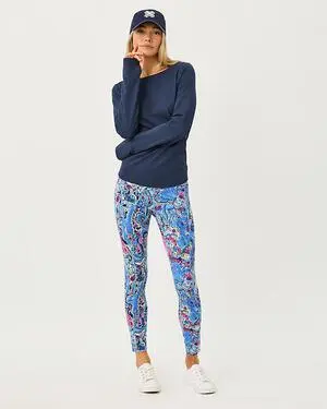 Lilly Pulitzer® Upf 50+ Luxletic 25" Endurance High Rise Midi Legging In Relaxed Fit - Multicolor