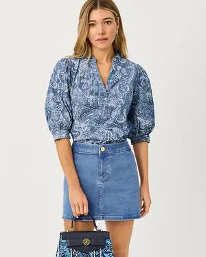 Lilly Pulitzer® Mialeigh Top - Indigo