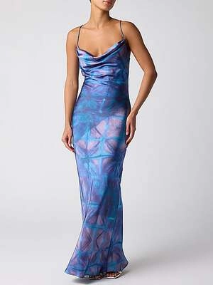 Victoria's Secret Lulus Bronte Cowl Neck Maxi Dress