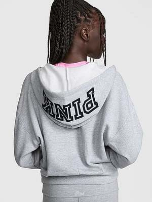 Pink Campus Fleece™ Shrunken Hoodie Grey