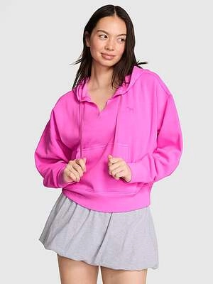 Pink Campus Fleece™ Shrunken Hoodie - Pink