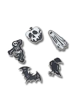 Pink Spooky Season Jibbitz Charms 5-pack
