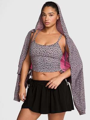 Pink Relay™ Side-ruched Cropped Bra Tank - Print