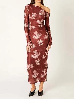 Victoria's Secret Nia Lyra Floral Mesh Midi Dress