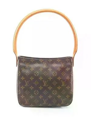 LOUIS VUITTON 2001 Monogram Looping Mm Shoulder Bag - Brown
