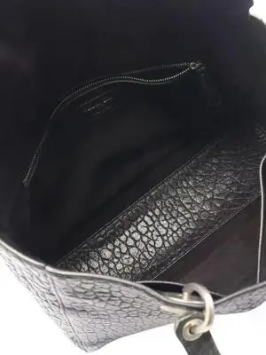 Dior Medium Pebbled Calfskin Satchel - Black