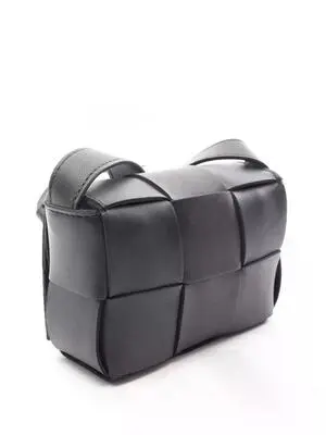 Bottega Veneta 2012-2026 Extra Mini Nappa Maxi Intrecciato Cassette Crossbody Bag - Black