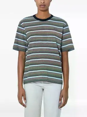 Marni Striped-pattern T-shirt - Blue