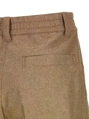 Loro Piana Reinga Pleated Melange-effect Trousers