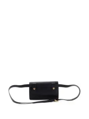 Dior Saddle Rectangular Leather Belt Bag - Black