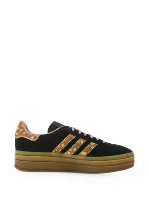 Adidas Gazelle Leopard-print Sneakers - Black