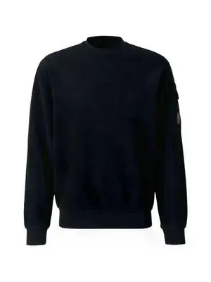 C.P. COMPANY Lens-detail Sleeve-pocket Crew-neck Sweatshirt - Black