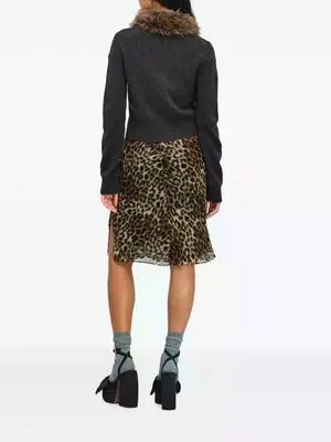 Marc Jacobs Faux-fur Lined Cardigan - Grey