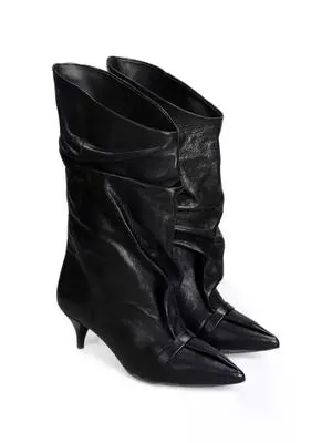 ALCHIMIA Slouchy Pointed-toe Ankle Boots