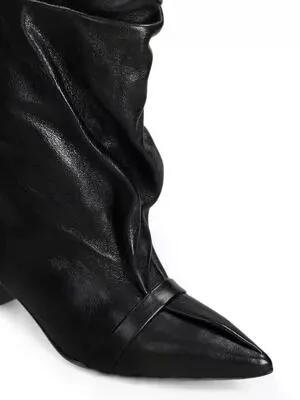ALCHIMIA Slouchy Pointed-toe Ankle Boots
