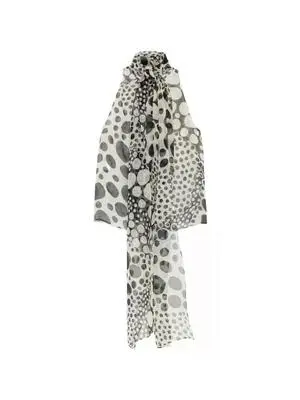 ISABEL SANCHIS Polka-dot Scarf Blouse - White