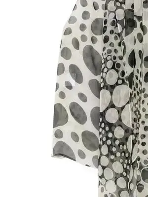 ISABEL SANCHIS Polka-dot Scarf Blouse