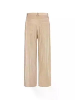 Brunello Cucinelli Corduroy Monili-embellished Trousers - Neutrals