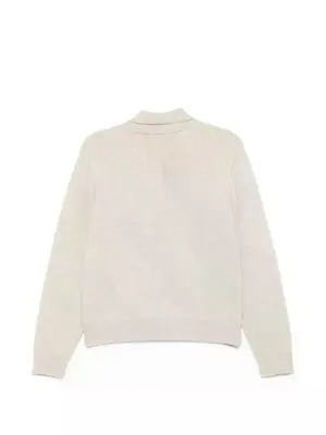 LISA YANG Aleya Zip-up Collared Sweater