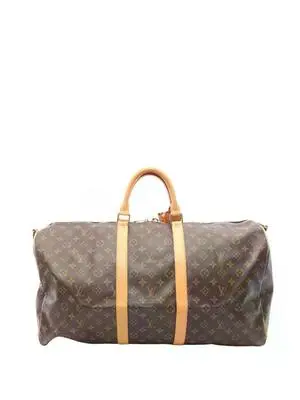LOUIS VUITTON 2006 Monogram Keepall 55 Travel Bag - Brown