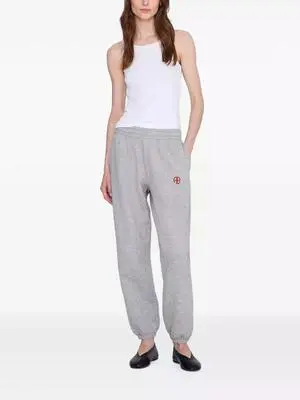 ANINE BING Karter Logo-embroidered Elasticated Track Pants