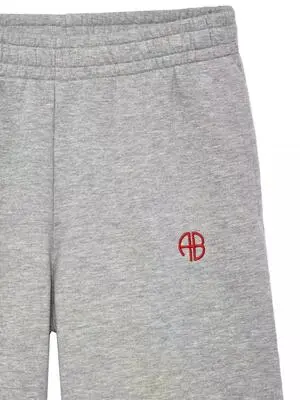ANINE BING Karter Logo-embroidered Elasticated Track Pants