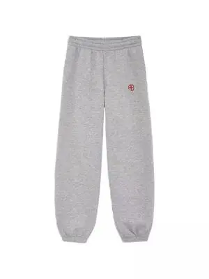 ANINE BING Karter Logo-embroidered Track Pants - Grey