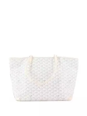 Goyard Artois Tote Coated Canvas Mm Shoulder Bag - White