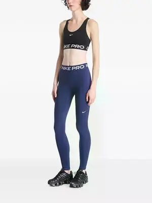 Nike Pro Mid-rise Full-length Leggings - Blue