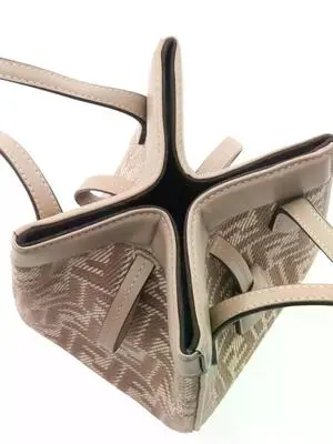 Fendi 2000-2010 Mini Zucca Canvas Origami Shoulder Bag