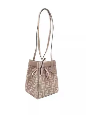 Fendi 2000-2010 Mini Zucca Canvas Origami Shoulder Bag