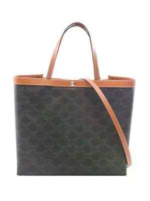 Celine 2010-2026 Triomphe Vertical Square Cabas Tote Satchel - Black
