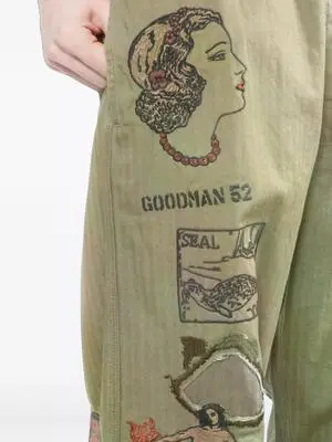 SAMUEL ZELIG Duffle Embroidered Trousers