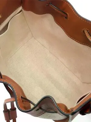 Loewe 2010-2026 Mini Leather And Canvas Hammock Bag Satchel