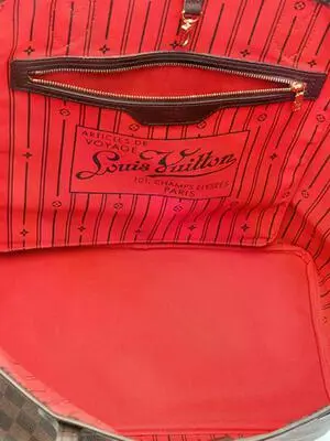 LOUIS VUITTON Damier Ebene Neverfull Gm Tote Bag