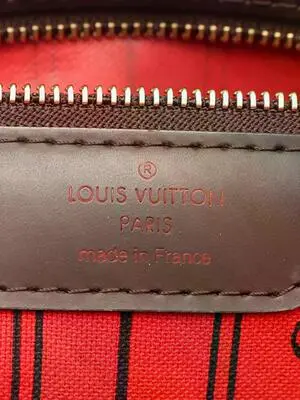 LOUIS VUITTON Damier Ebene Neverfull Gm Tote Bag