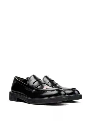 Camper Floral-print Leather Loafers