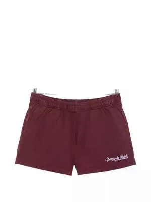 SPORTY & RICH Logo-print Shorts - Red