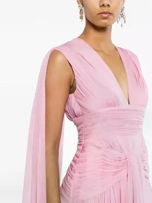 Zuhair Murad Draped V-neck Gown