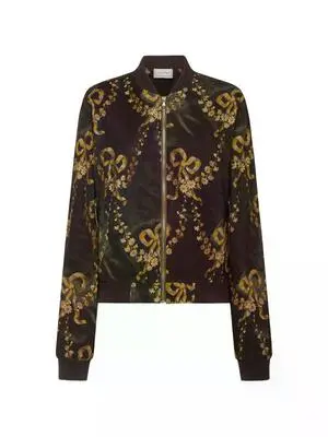 PIERRE-LOUIS MASCIA Amadox Floral-print Jacket - Brown