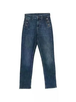 Liu Jo Button-detail Jeans - Blue