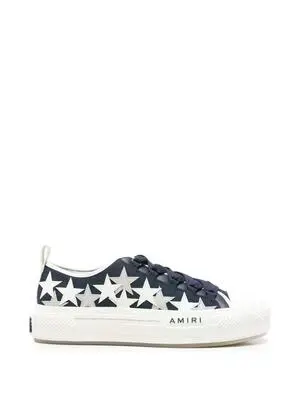 Amiri Star-patch Platform Sneakers - Blue