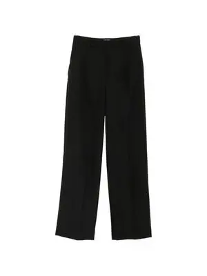 PT TORINO Pleated Wool Trousers - Black