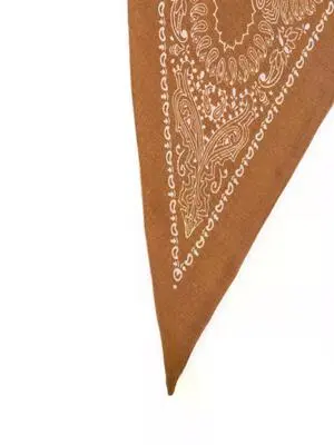 Destin Paisley-print Bandana Scarf - Brown