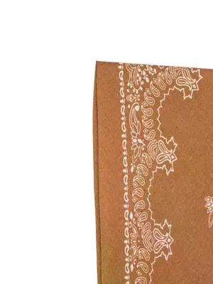 Destin Paisley-print Bandana Scarf - Brown