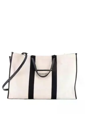 Balenciaga Hardware Canvas Large Tote Bag - Neutrals